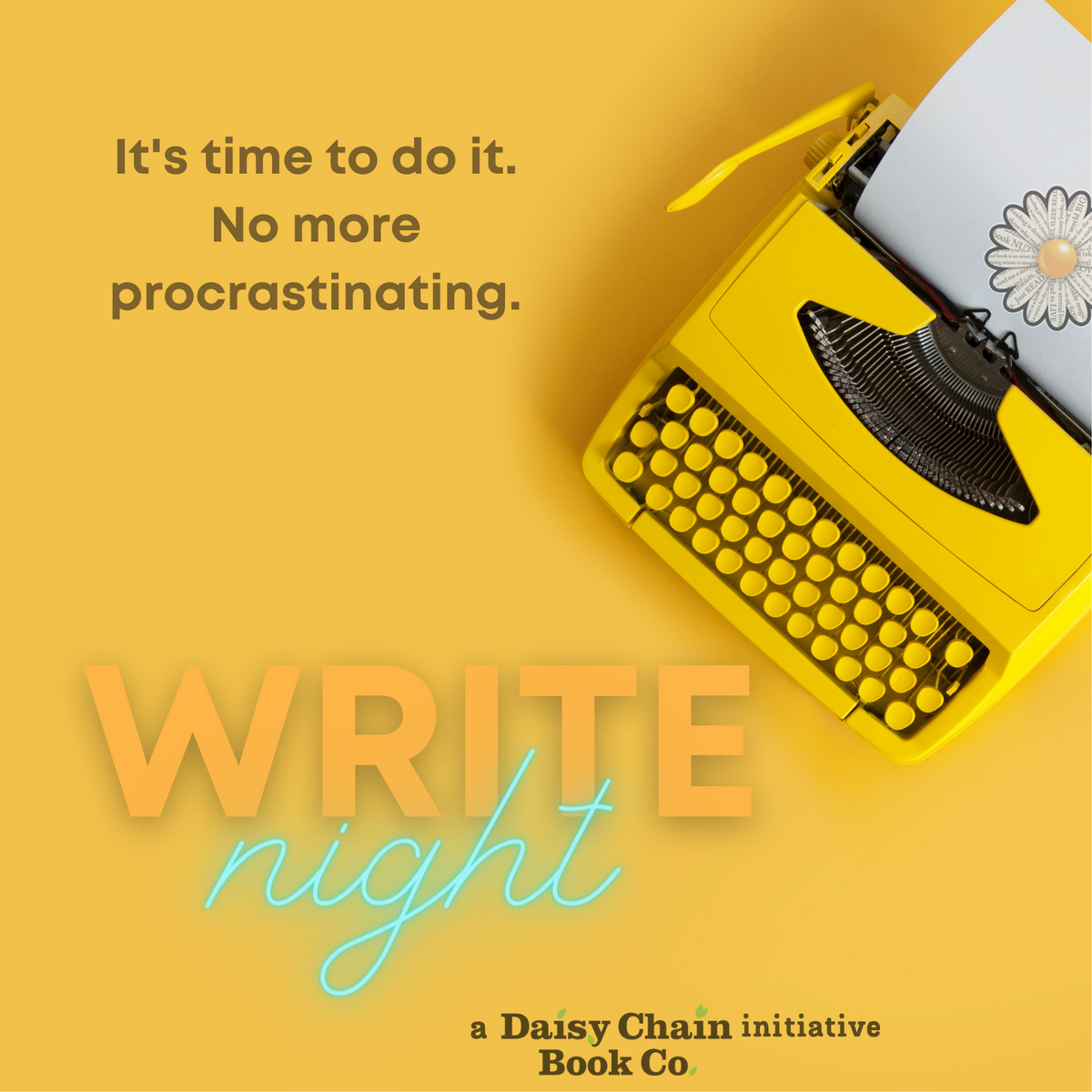 Write Night Registration - 2025 – Daisy Chain Book Co.